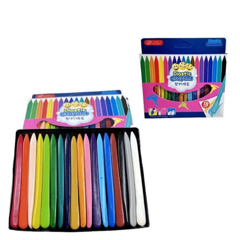 12/24/36 Colors plastick crayons Crayons Painting Safe Non-Toxic Not ...