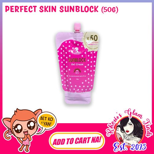 Perfect Skin Sunblock Gel Cream 50g | Shopee Philippines
