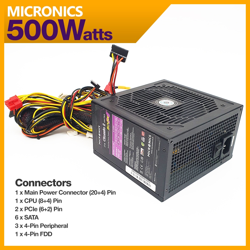 TOP BRANDED 500W 600W 700W TRUE RATED PSU POWER SUPPLY with GPU 8 PIN 6 ...