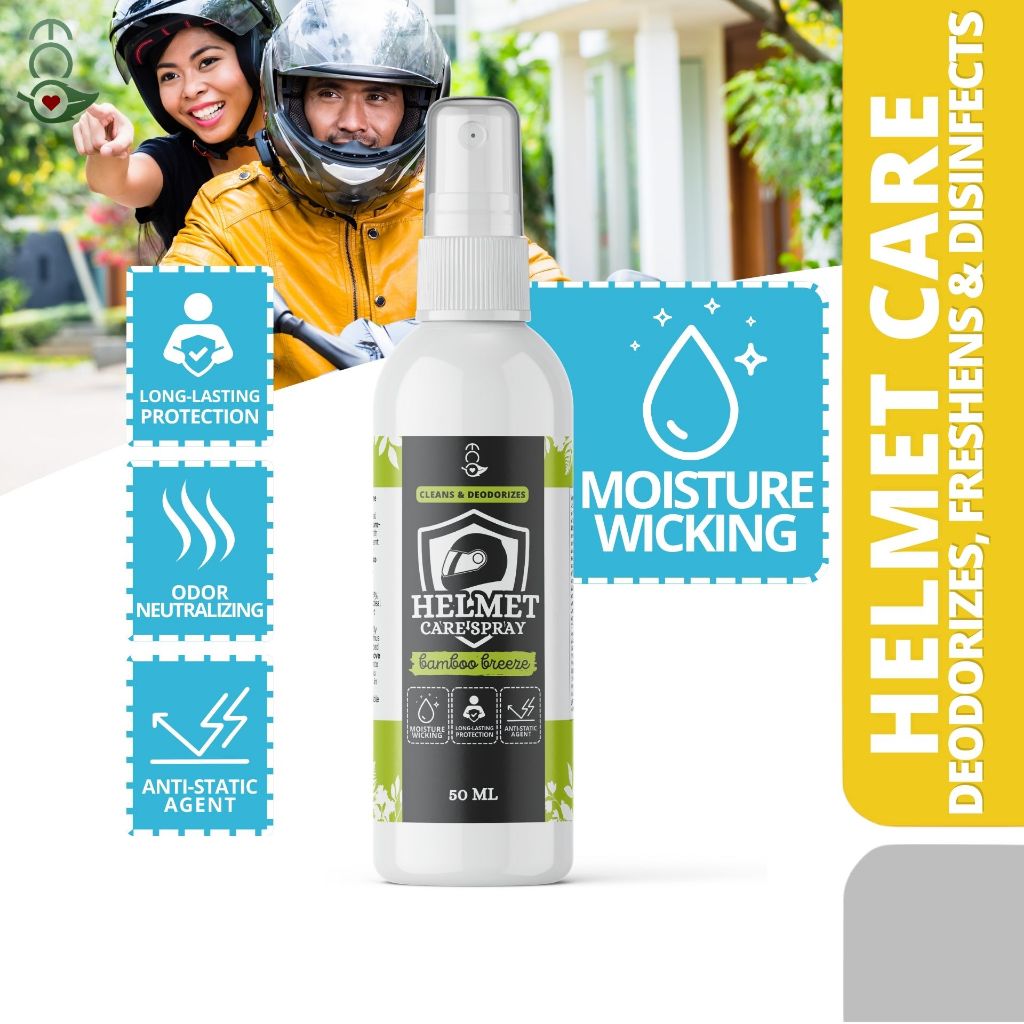 Eco Helmet Care Spray: Natural & Organic Deodorizer and Disinfectant ...