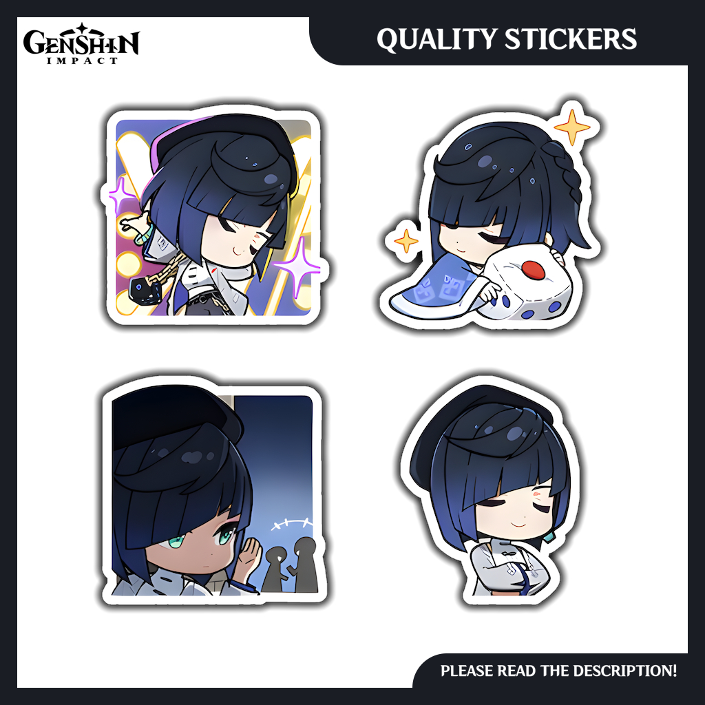 Yelan Pizza Hut Collab - Genshin Impact Emoji Stickers | Shopee Philippines