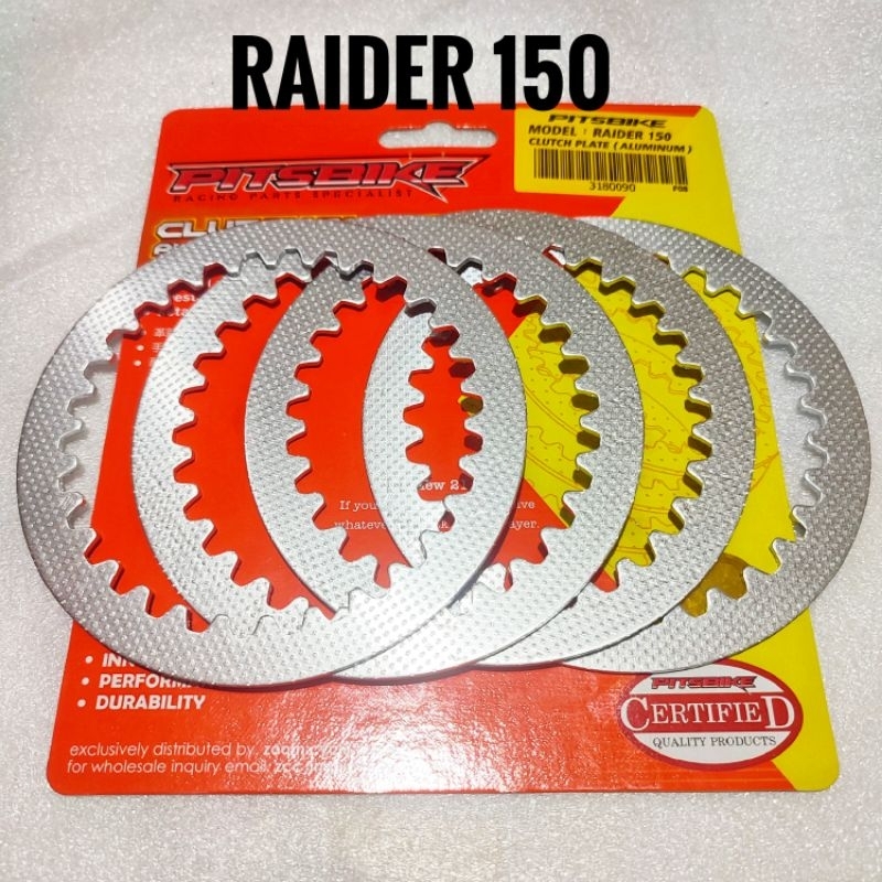 Pitsbike clutch plate Raider 150 (Aluminum) | Shopee Philippines