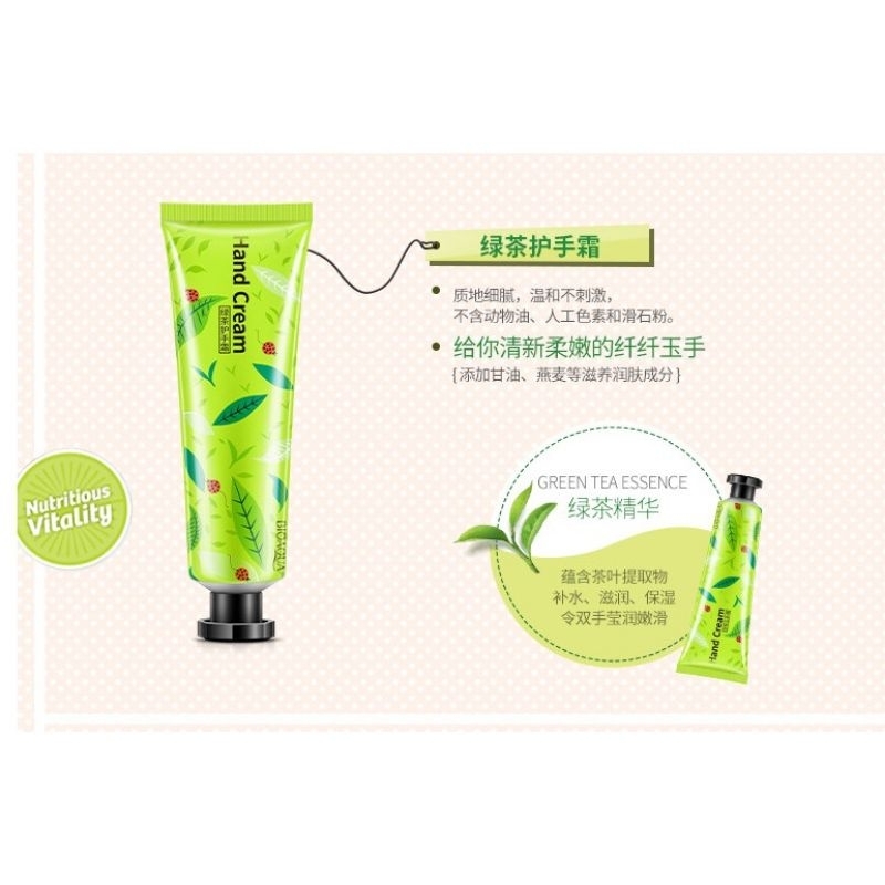 BIOAQUA Green Tea Hand Cream 30g. | Shopee Philippines