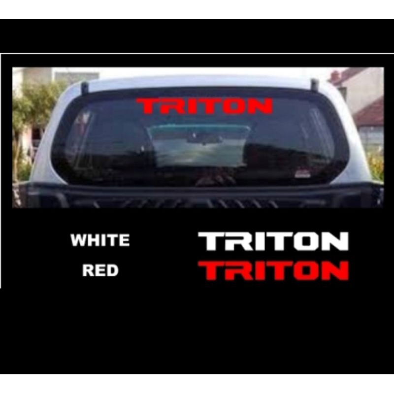 New Triton Logo Sticker for Mitsubishi Strada | Shopee Philippines