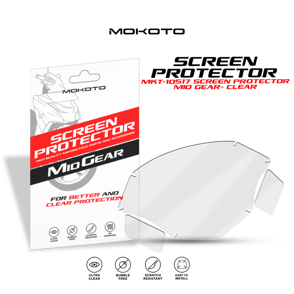MOKOTO YAMAHA MIO GEAR SPEEDOMETER SCREEN PROTECTOR ANTI-SCRATCH CLEAR ...