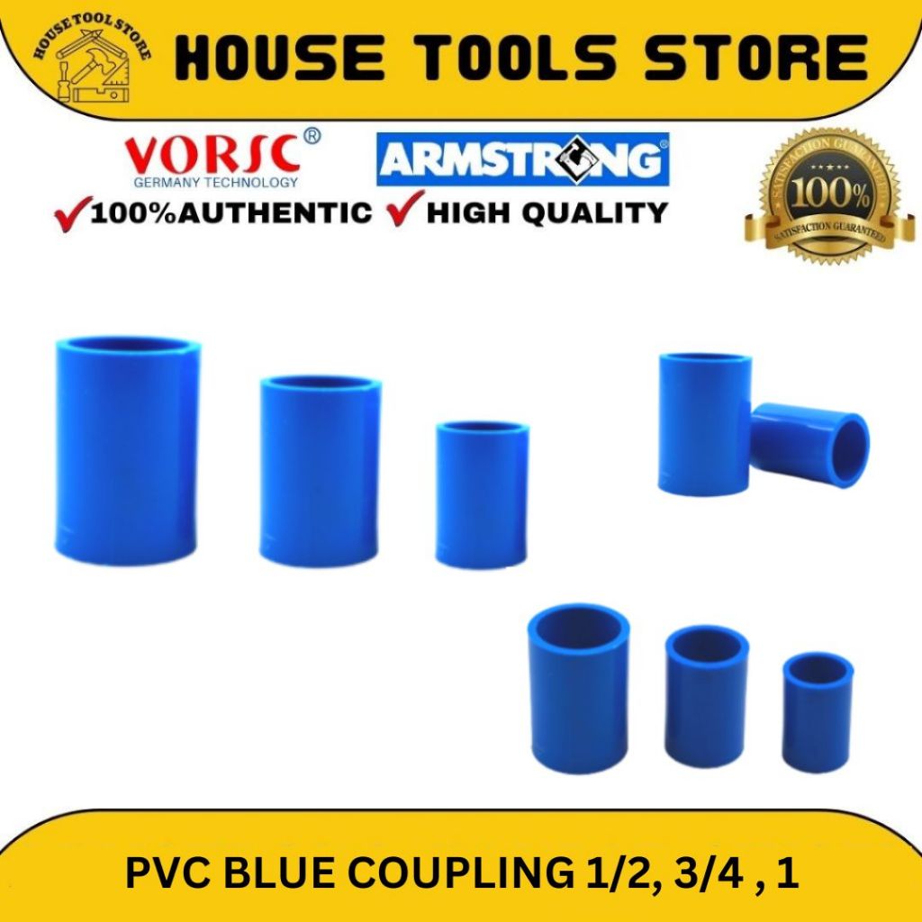 PVC BLUE COUPLING 1/2, 3/4 , 1 | Shopee Philippines
