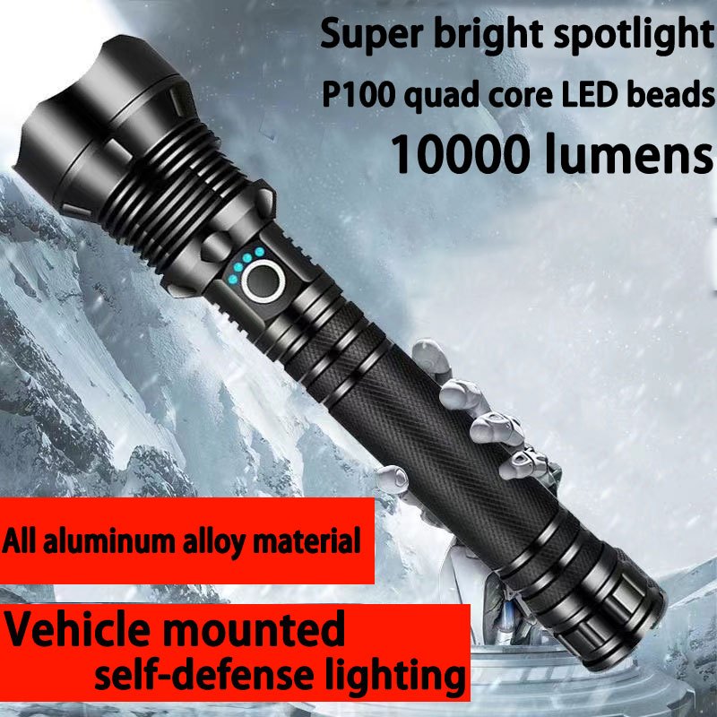 【Breakable car window】P90 Super bright LED flashlight waterproof ...