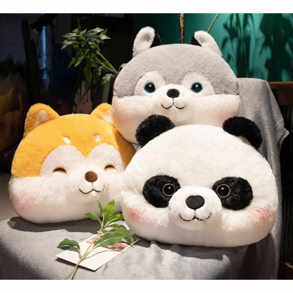 KF Cartoon Animal Face Plush Pillow | Shopee Philippines