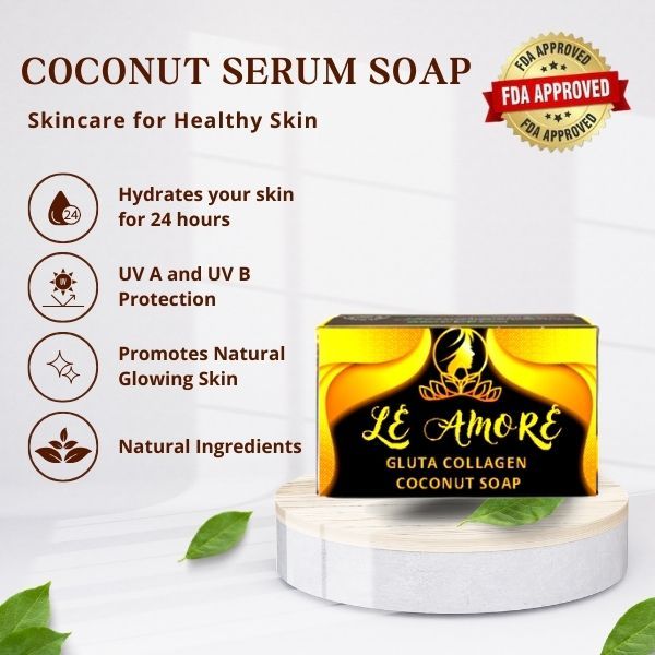 (2 SOAP 1 CREAM) BUY 2 GET FREE CREAM LE AMORE COCONUT SOAP | Shopee ...