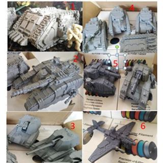 3D FDM Printed Warhammer tabletop tanks painting terrain | Shopee ...