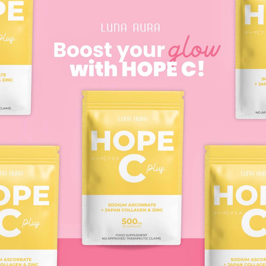 Luna Aura Hope C Plus | Collagen Booster with Zinc and Sodium Ascorbate ...