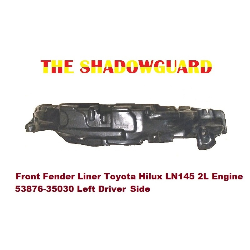 Front Fender Liner Toyota Hilux 1997 to 2001 LN145 4x2 2L Engine Left ...