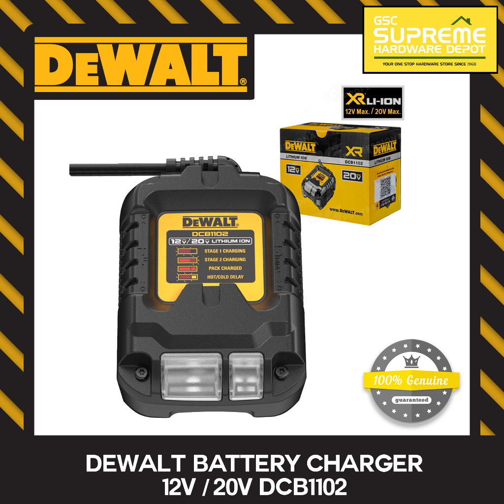 Dewalt Battery Charger 20V Max DCB1102 | Shopee Philippines