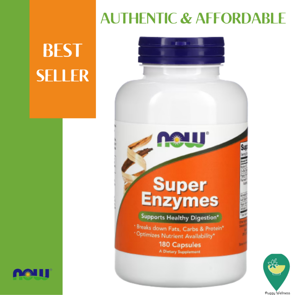 NOW Foods, Super Enzymes, 180 Capsules Expiry: 07/2026 | Shopee Philippines