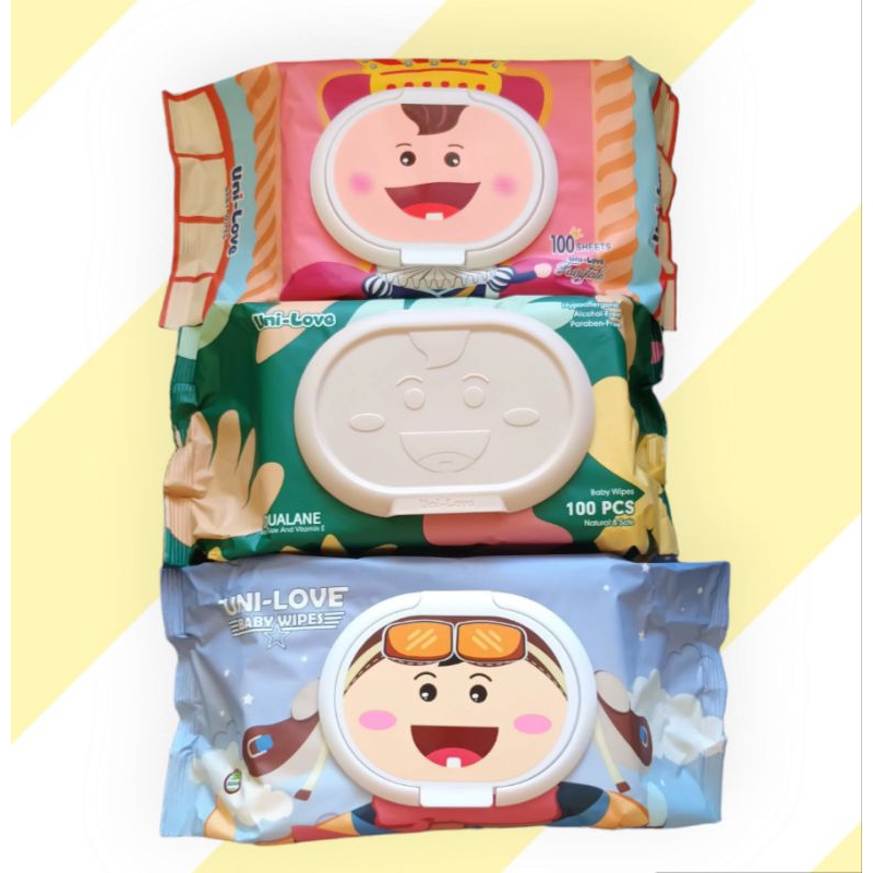 Uni-love Baby Wipes (Unscented, Squalane, Fairytale King) | Shopee ...