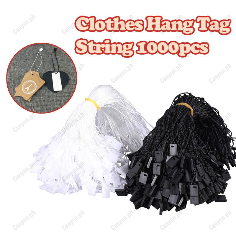 1000Pcs Clothes Hang String Tag Fasteners Nylon Snap Lock Pin Loop ...
