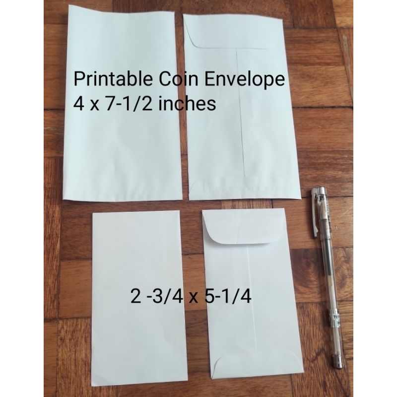 Printable White Coin/ Paper Bills Envelope | Shopee Philippines