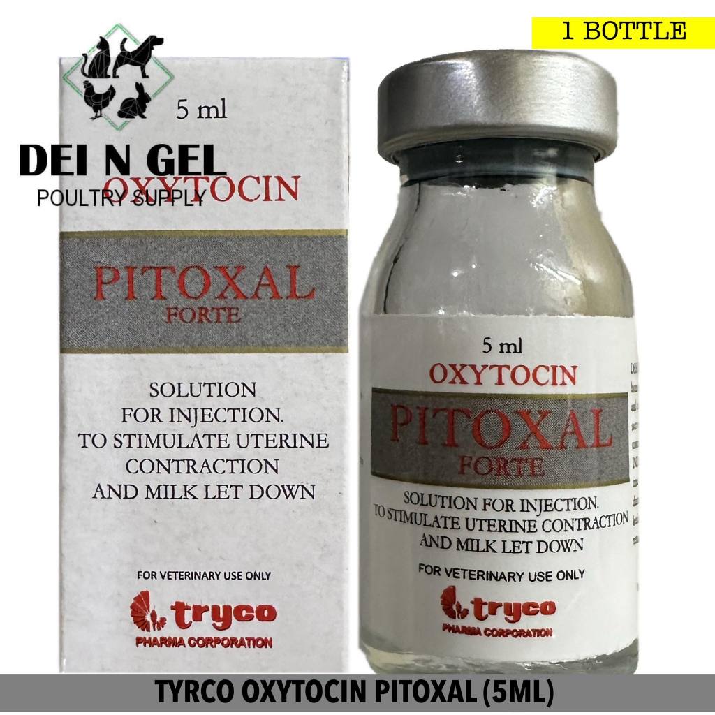 TRYCO OXYTOCIN PITOXAL FOR DOG, CAT, HORSE & COWS - 5ML (1 BOTTLE ...