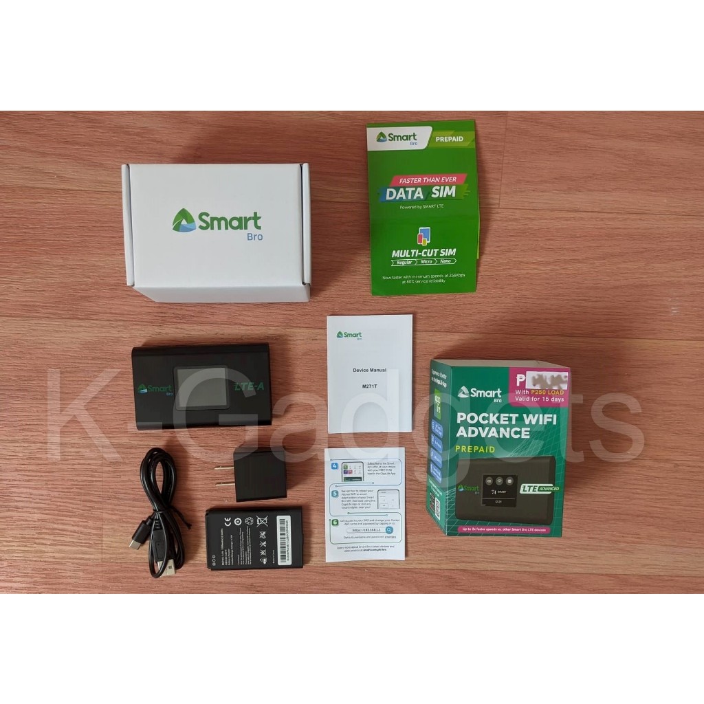 BOOTSEVEN M271T - SMART LTE-A Pocket Wifi - FREE Smart Load Voucher ...