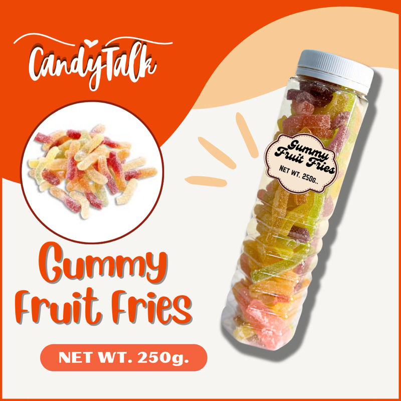 Gummy Fruit Fries Net wt. 250g. | Shopee Philippines