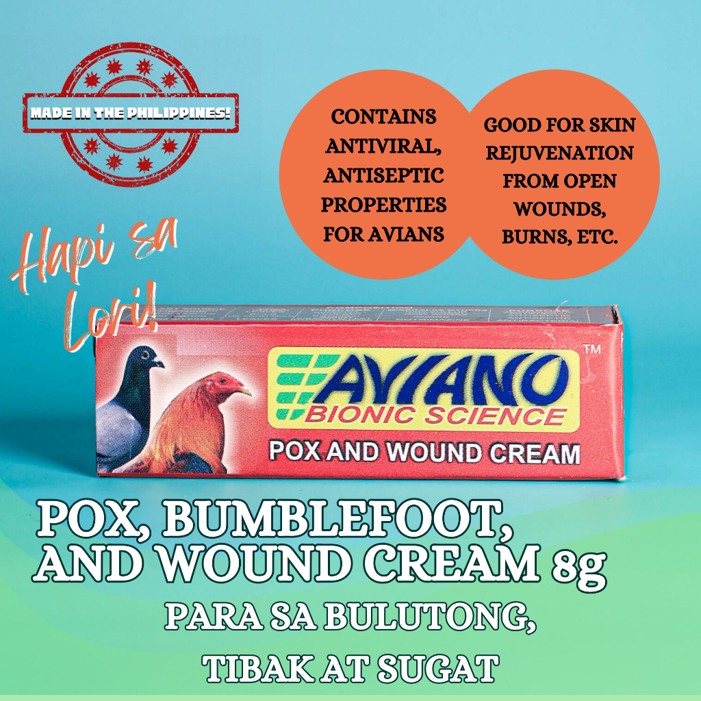 Gamot sa Bulutong at Sugat ng Manok AVIANO Cream 8g | Shopee Philippines