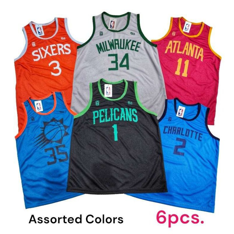 NBA Basketball Jersey Sando for Men Assorted colors (Good Quality ...