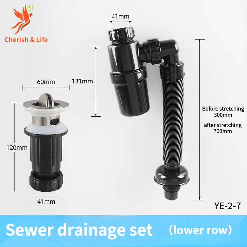 Bathroom Traps Sink Drain Pipe Set Drains Sink Drain Pipe Set Kitchen ...