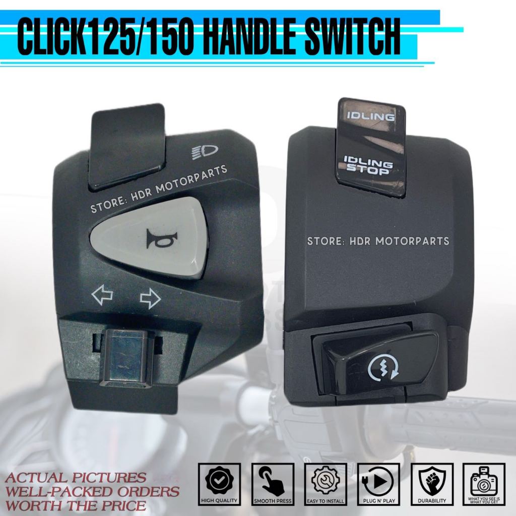 HDR HONDA CLICK 125 / CLICK150 LEFT & RIGHT HANDLE SWITCH MOTORCYCLE ...