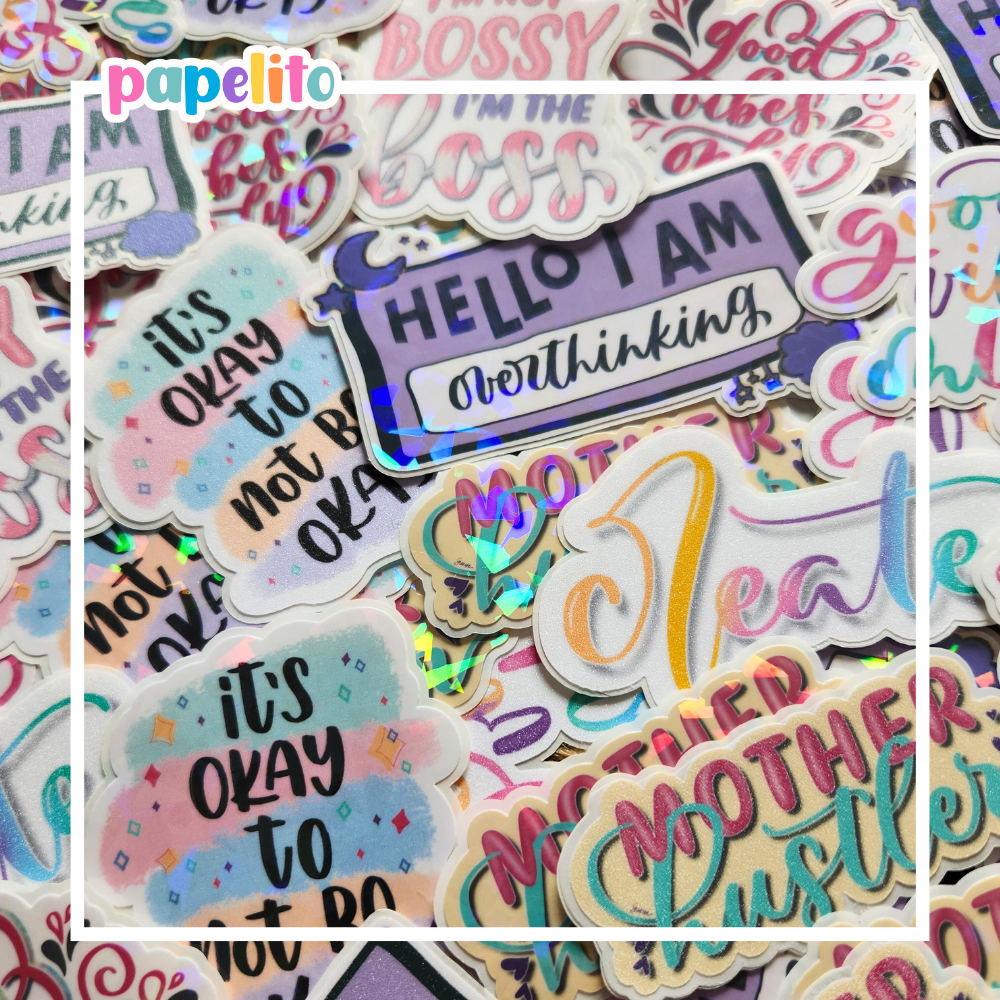 [BATCH 1] Waterproof Die Cut Vinyl Sticker | Good Vibes Only | I'm Not ...