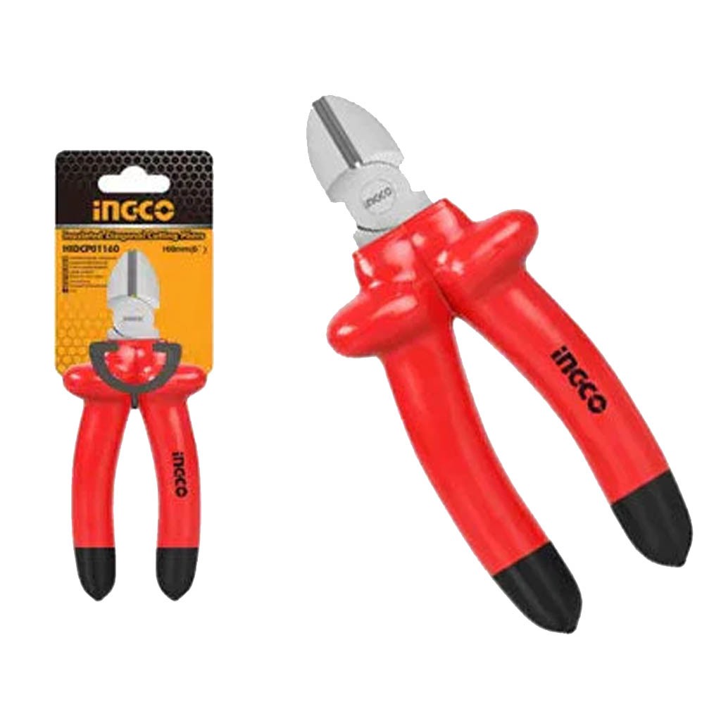 INGCO 160mm (6") Insulated Plier Heavy Duty Diagonal Cutting Pliers ...