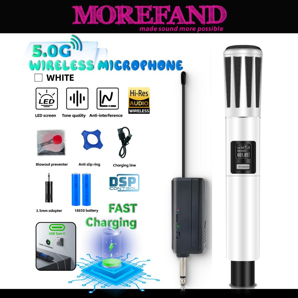 Microphone Professional Wireless Microphone UHF Handheld Rechargeable ...