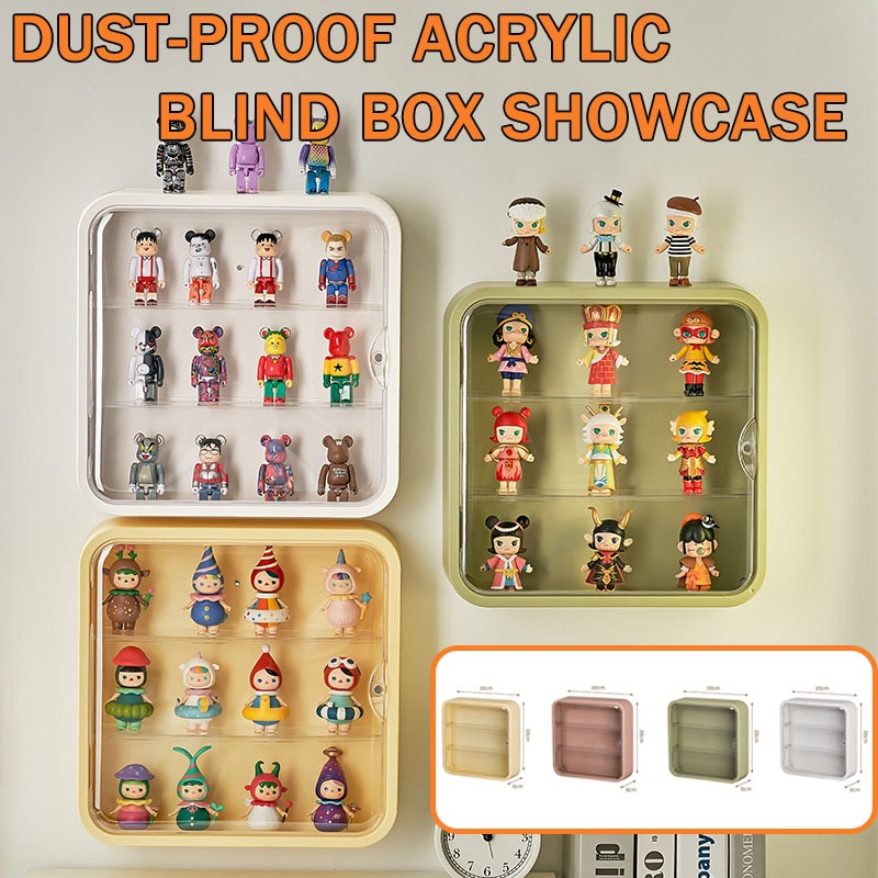 Dust-Proof Acrylic Display Case Blind Box Showcase Wall-mounted Display ...