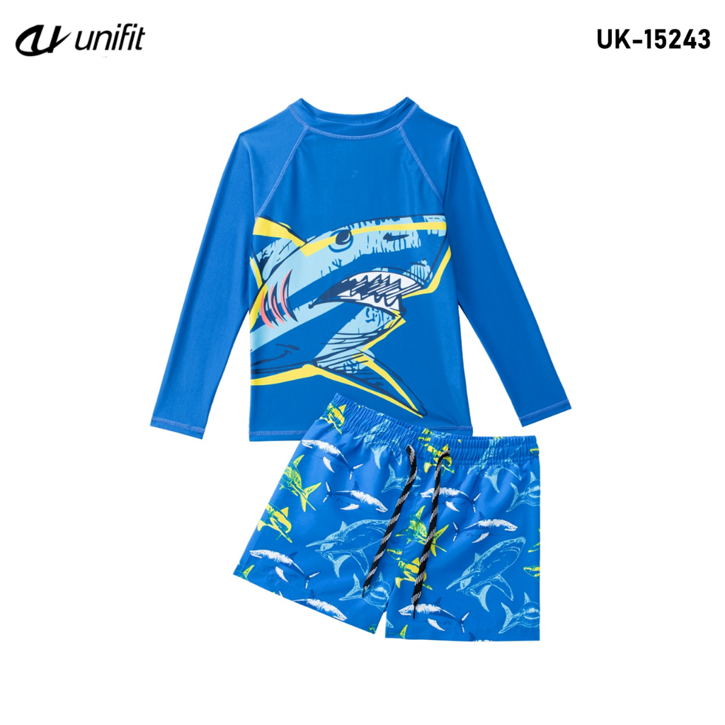 UNIFIT Kids Rush Guard Terno Swimming Attire Boys UK-15243 | Shopee ...
