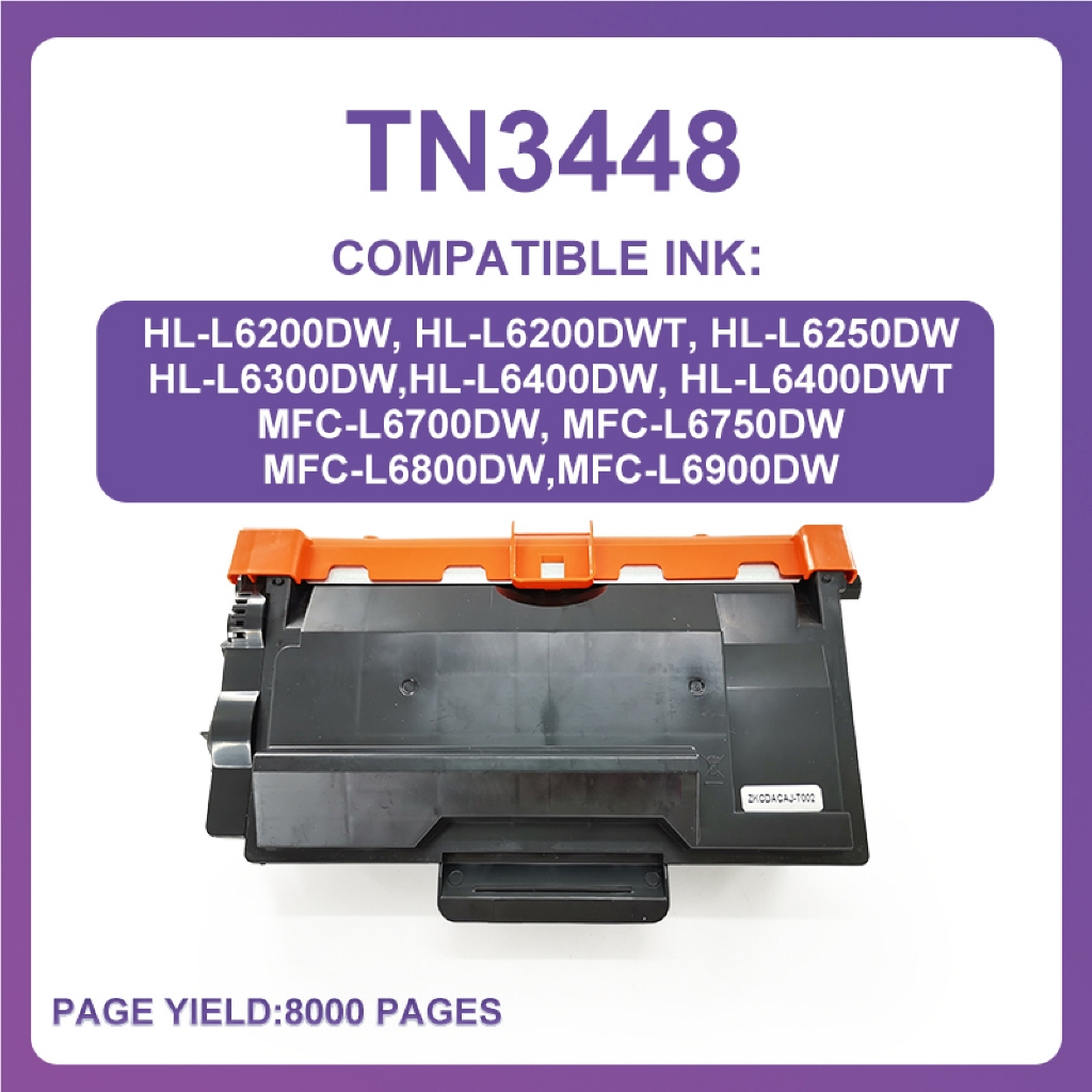 TN3448 TN 3448 Compatible Toner Cartridge for Brother HL L5100 L5100DN ...