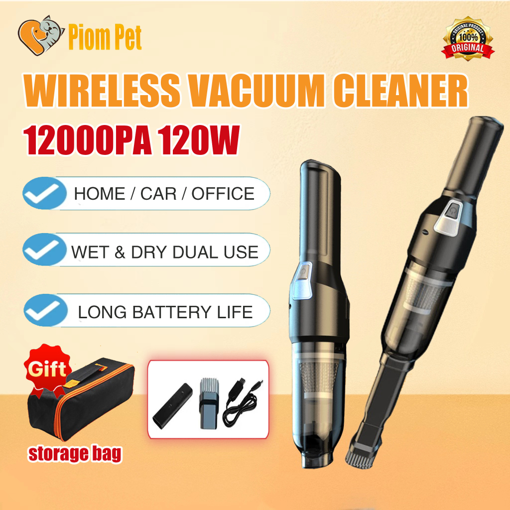 12000PA Portable Car Vacuum Cleaner mini Handheld Wet and Dry Home Wireless Vacuum Cleaner ...