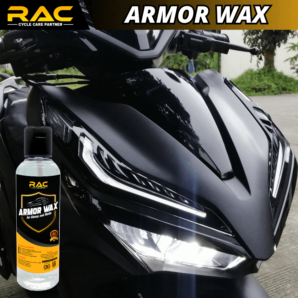 RAC Armor Wax for Glossy and Matte Buy 1 Take 1100ML Bike/Motorcycle/Car | Shopee Philippines