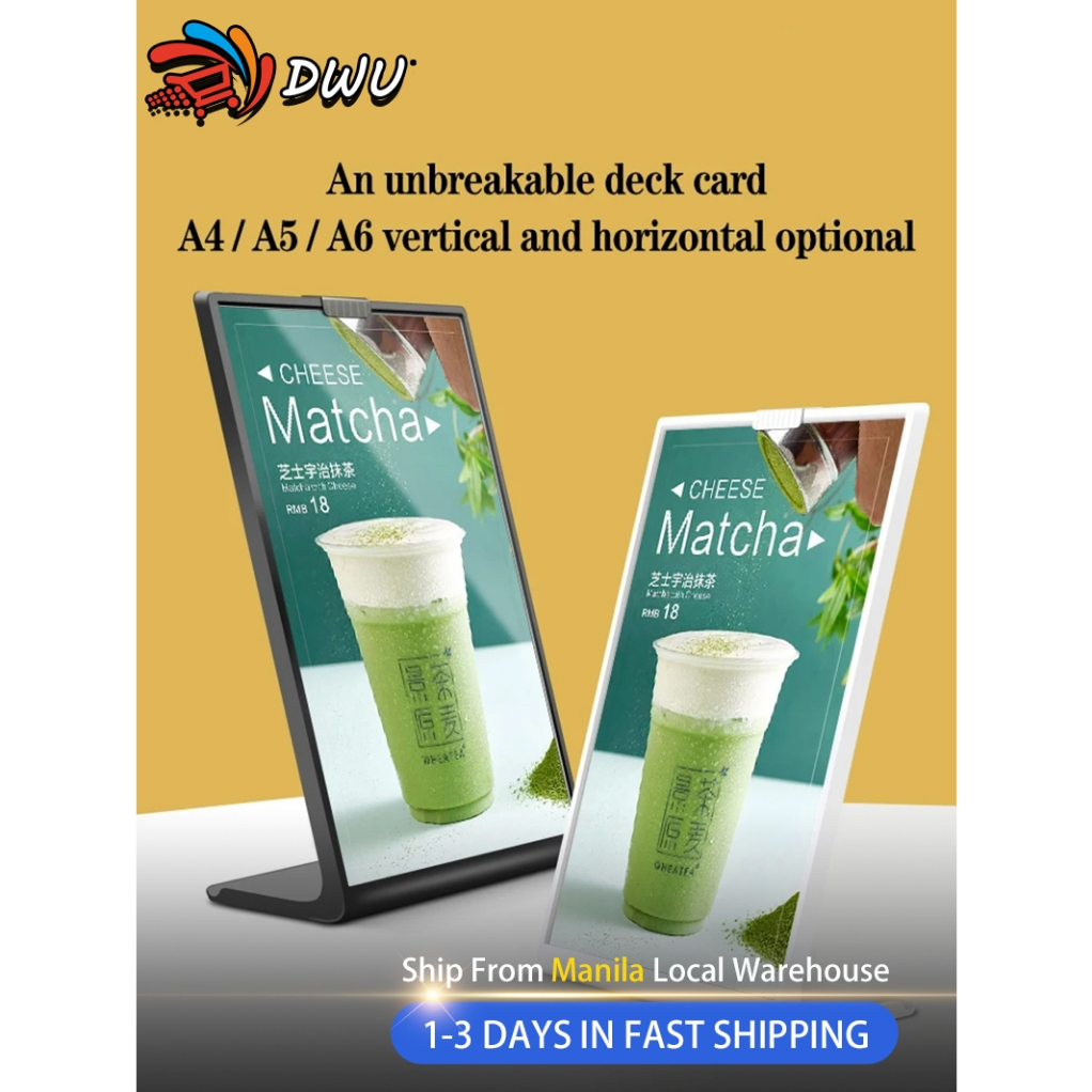 A4 A5 Photo Frame/Restaurant Desktop Display Billboard Milk Tea Shop ...
