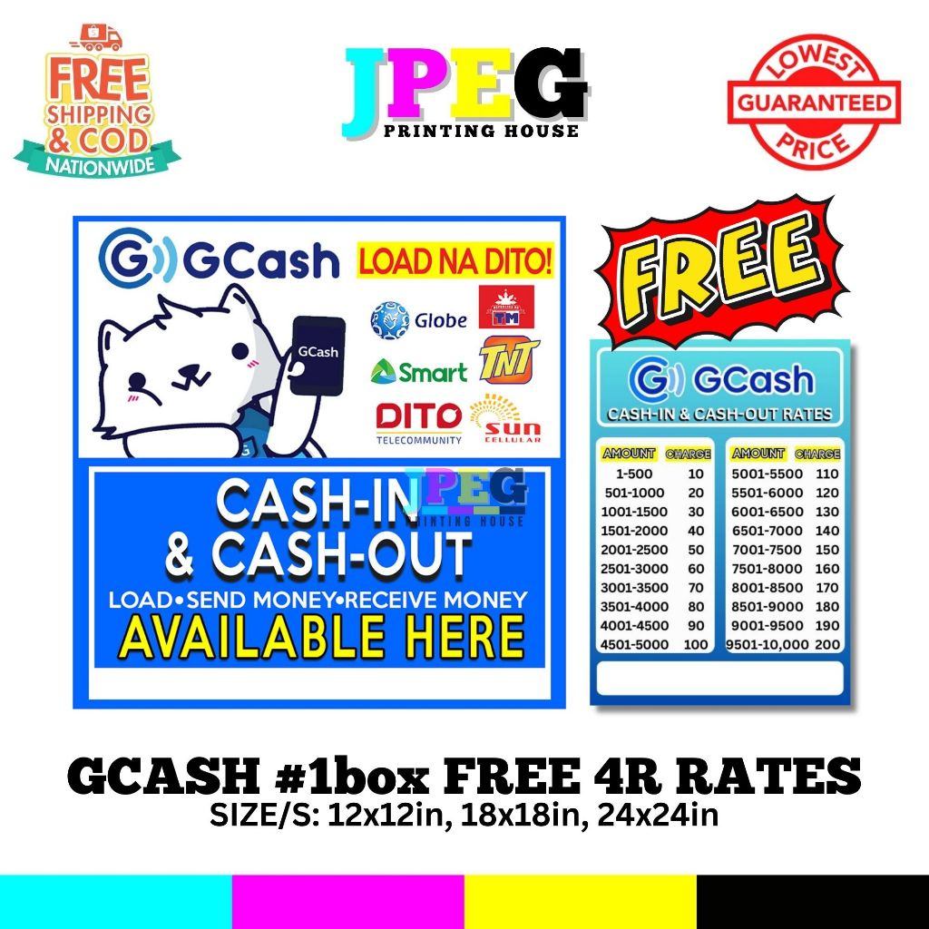 GCASH #1box Tarp with FREE RATES Cash in cash out Affordable High ...