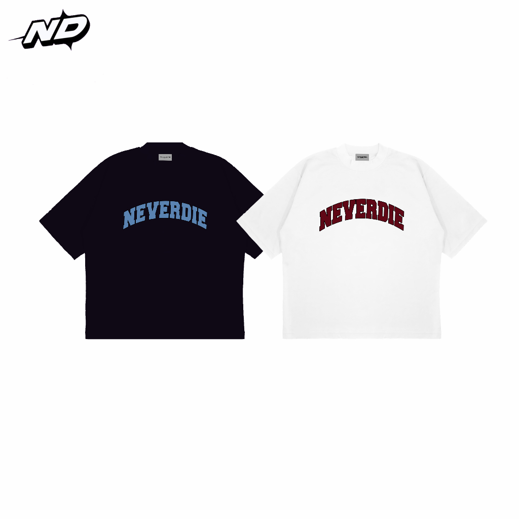Neverdie University Arc v2 Premium Oversized Tee | Unisex Pro Club Inspired Shirt | Shopee ...