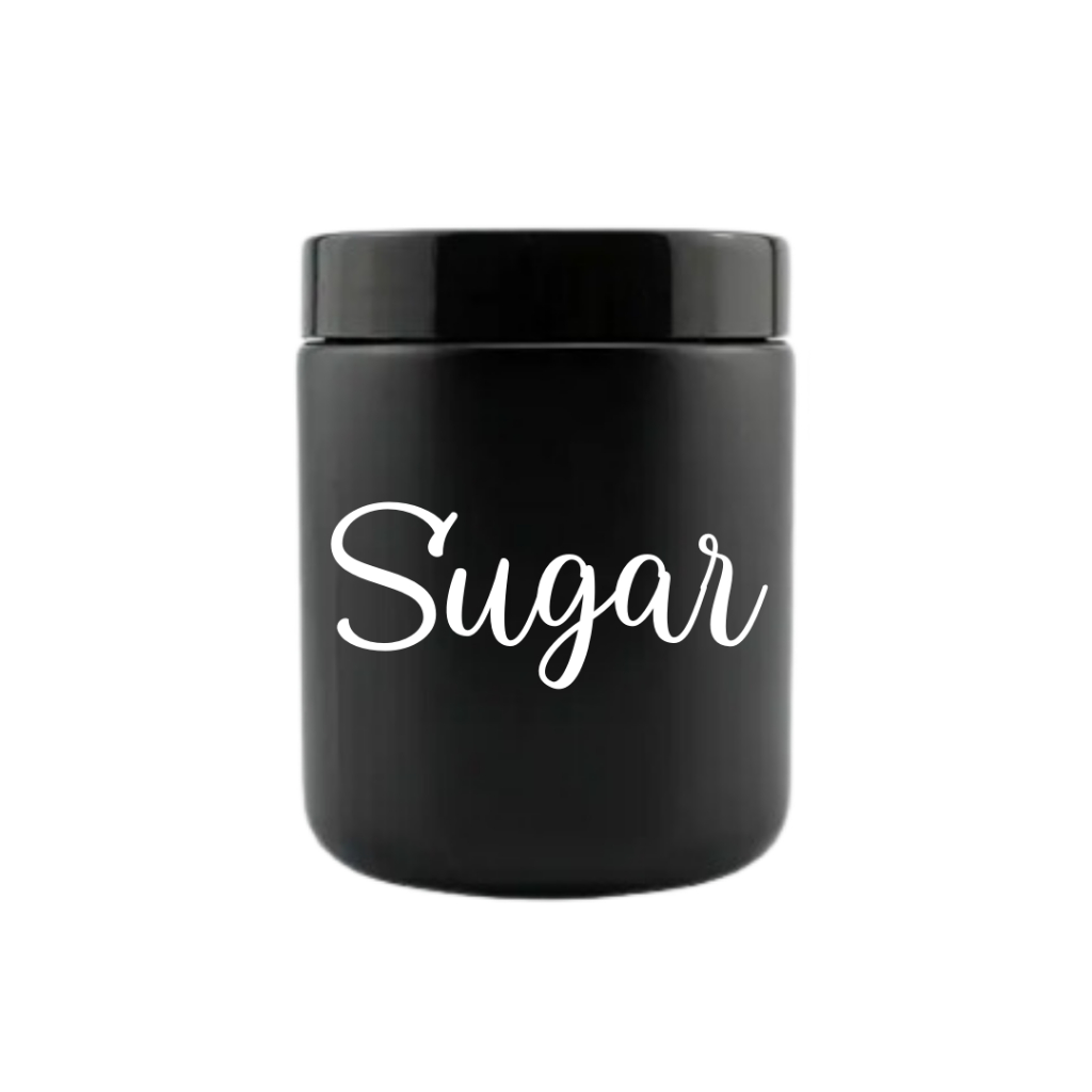 Hiraya Ph Black Plastic Canister Jar Garapon 500ml / 1000ml Kitchen ...