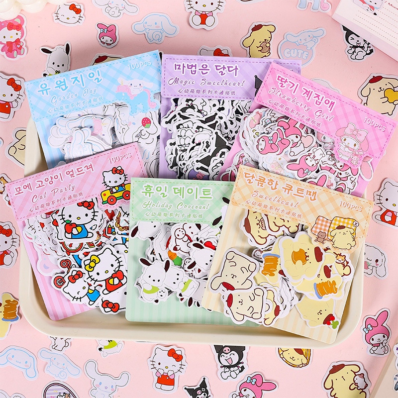 ⭐⭐ Creative Cartoon Stickers Sanrio Series Stickers Cute Notebook ...