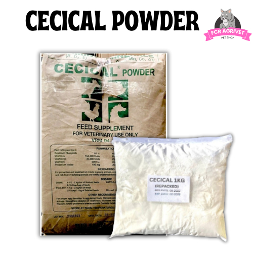 [FCR AGRIVET] 1kg Cecical Powder (Calcium) Feed Supplement for Animals ...