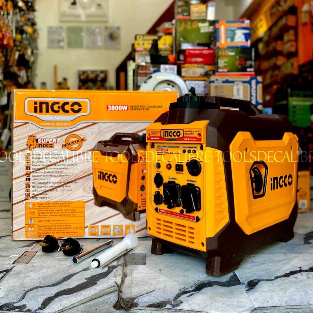 INGCO Inverter Gasoline Generator Silent Type 3800w 4.0KVA GEI40006-5P ...