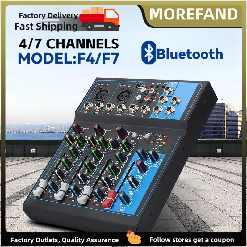 F4 4Channel Professional Audio Mixer MP3 player with USB sport Bluetooth for stage | Shopee ...