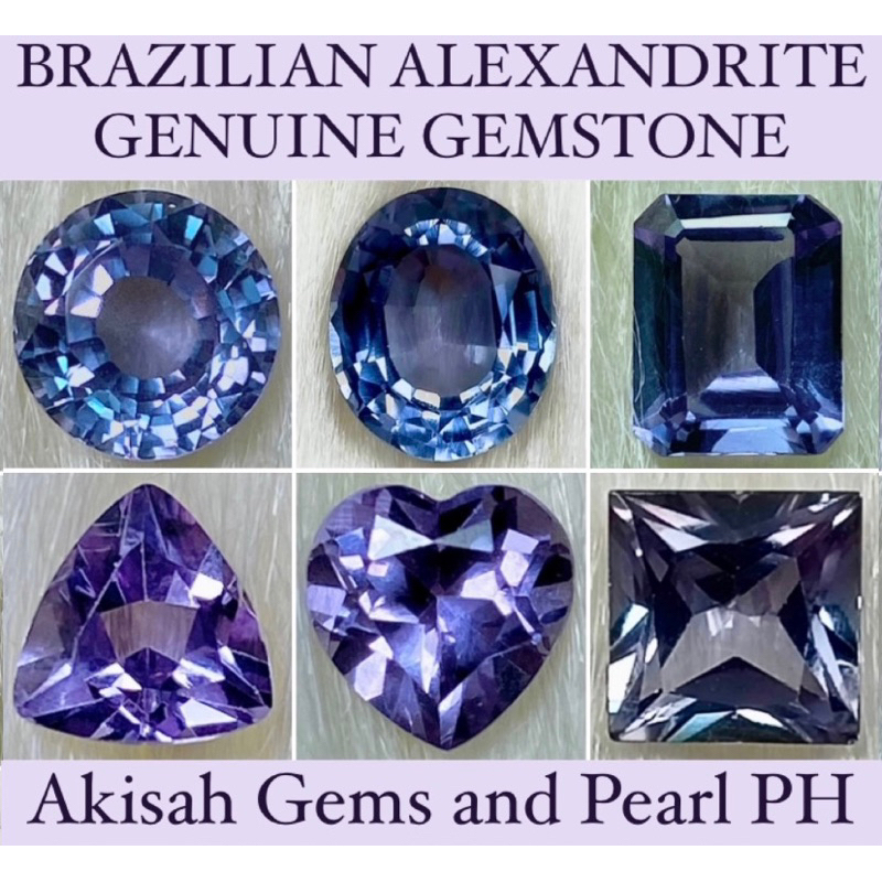 BRAZILIAN ALEXANDRITE (LIGHT) - GENUINE GEMSTONE. GRADE AAA. LOOSE ...