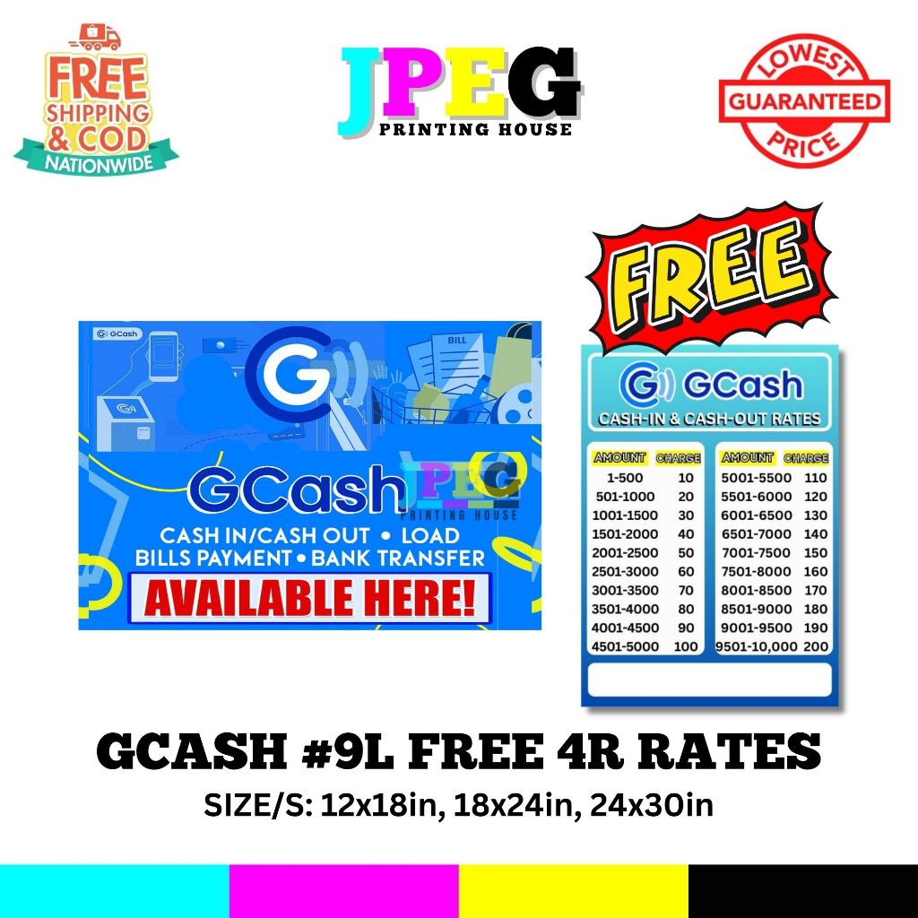 GCASH #9L Tarp FREE RATES Affordable High Quality (NON-CUSTOMIZED) RC ...