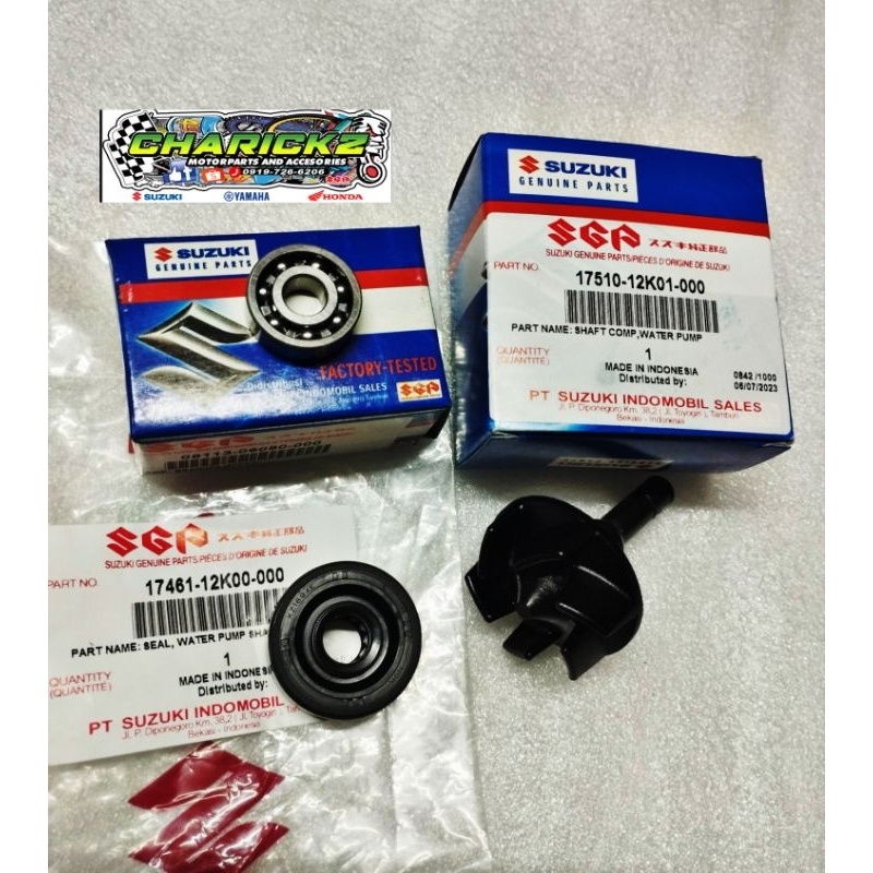 SHAFT WATER PUMP, OIL SEAL & BEARING FOR RAIDER 150 Fi/GSXS-R150 ...