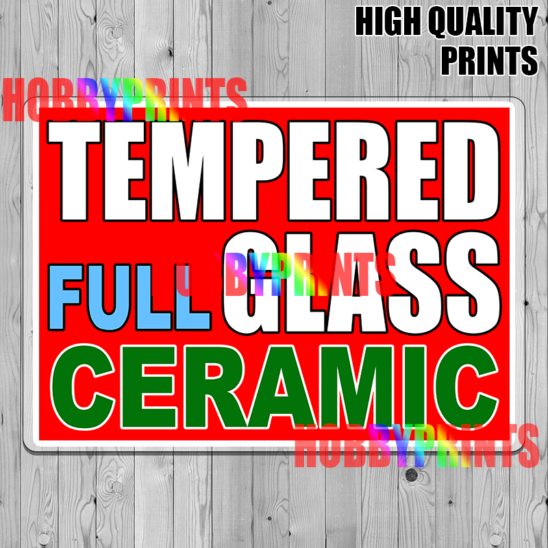 Tempered Glass LCD Available Cellphone Repair Sign Laminated Signage ...