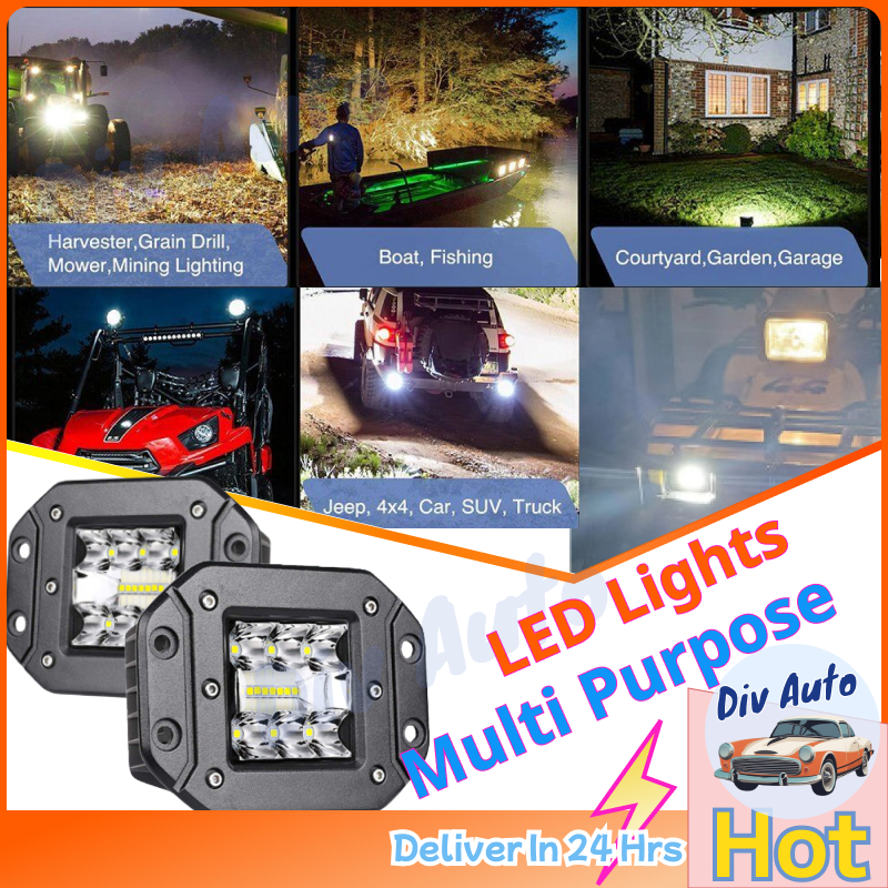 5inch 48W LED Work Light for Car Truck Yard Garden offroad lighting ...