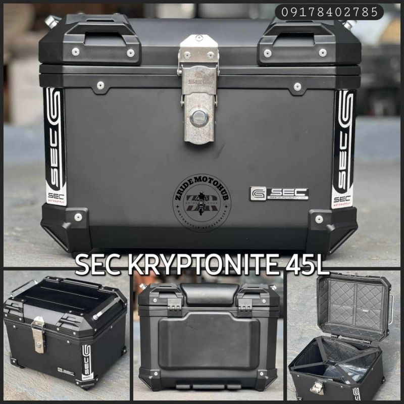 SEC KRYPTONITE 45L HARD PLASTIC TOPBOX | Shopee Philippines